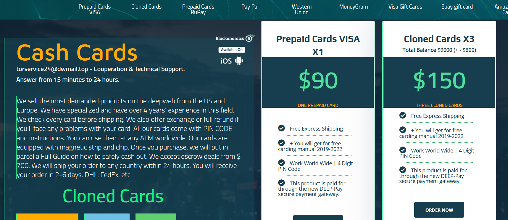 Cash Cards - torlinks