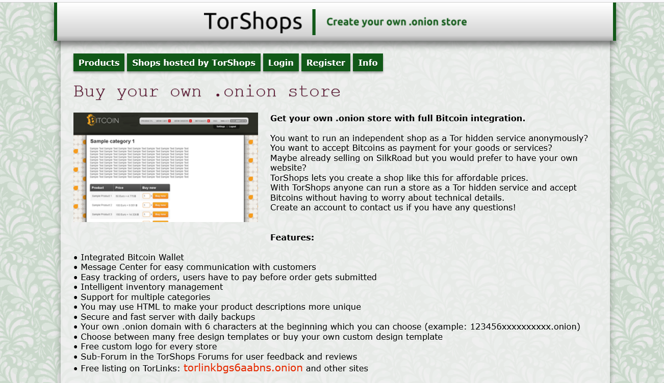 TorShops - torlinks