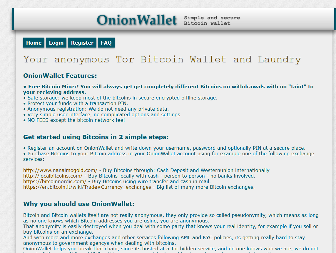 Onion Wallet - torlinks